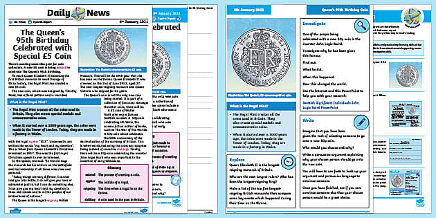 Her Majesty's Birthday Comprehension Pack | Twinkl Resources