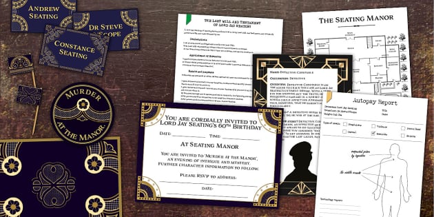Murder Mystery Game Kit | Twinkl Party (teacher made)