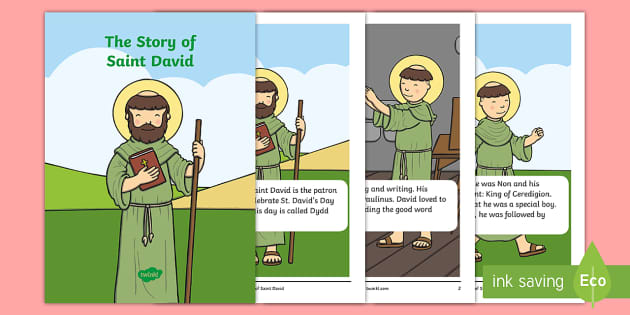 Foundation Phase Story of St David of Wales Booklet - Twinkl