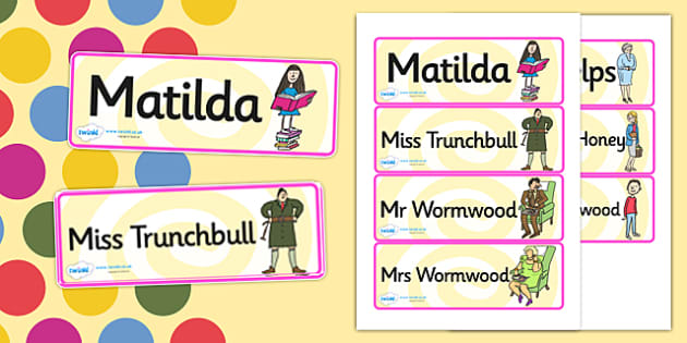 FREE! - Word Cards to Support Teaching on Matilda - Twinkl