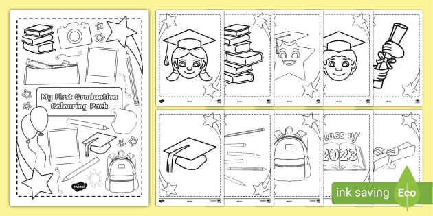 My First Graduation Colouring Pack (teacher made) - Twinkl