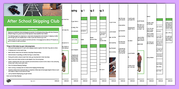 Skipping Club Ideas (teacher made)