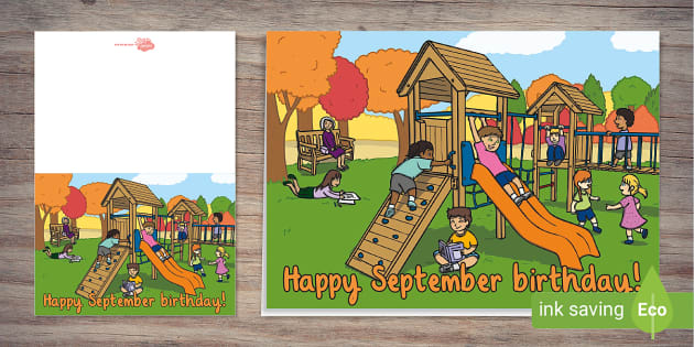 KS1 September Birthday Card | Twinkl Party (teacher made)