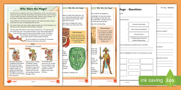Learn all about the Maya | KS2 New Curriculum (teacher made)