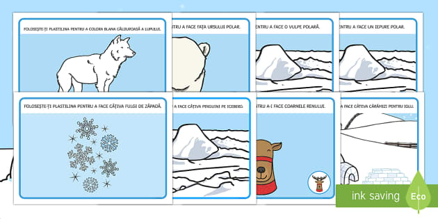 Regiuni Polare Planșe pentru modelaj cu plastilina - Twinkl