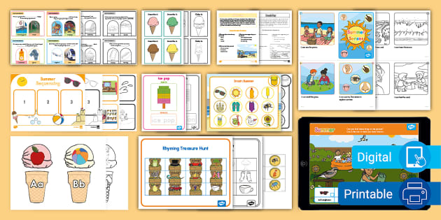 Early Childhood Summer Literacy Activity Pack (teacher made)