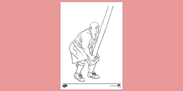FREE! - Tossing the Caber Colouring Sheet | Colouring Sheets