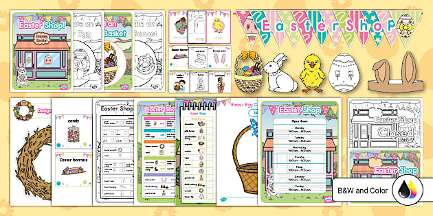 Easter Shop Dramatic Play Pack (teacher made) - Twinkl
