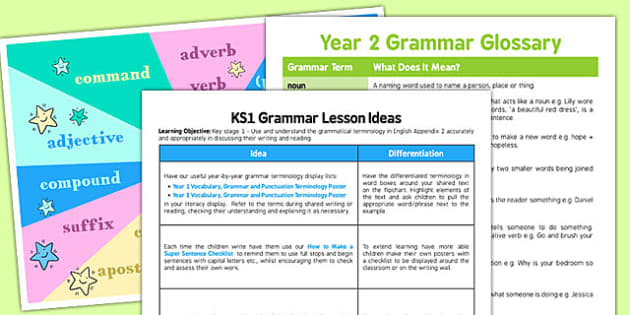 Year 2 Grammar Pack - year 2, grammar pack, grammar, pack