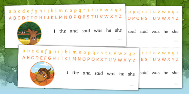 Acorn and Oak Tree Alphabet Strips (Teacher-Made) - Twinkl