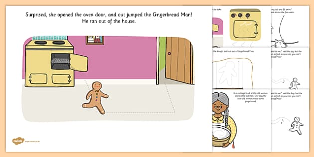 The Gingerbread Man Fine Motor Skills Story (teacher made)