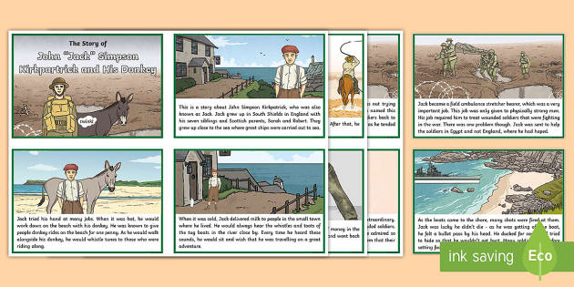 The Story of John Simpson and His Donkey Story Cards
