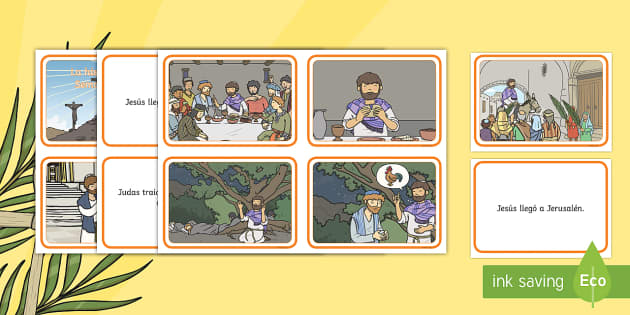 Tarjetas de secuenciar: La historia de la Semana Santa