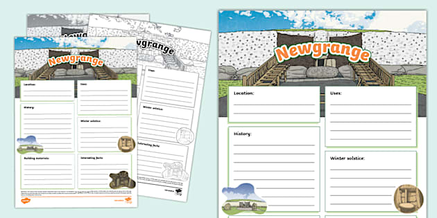 Newgrange Fact File Template (l'enseignant a fait) - Twinkl