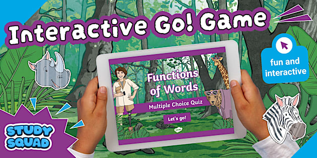 Functions of Words KS2 English Multiple Choice Quiz