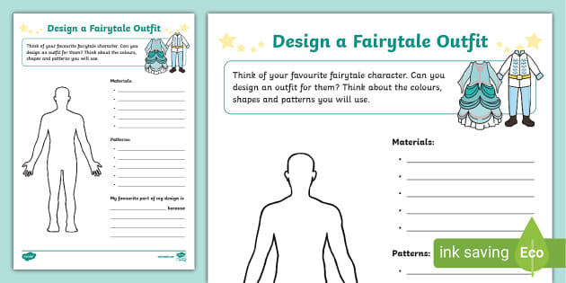 Design a Fairytale Outfit Activity (Hecho por educadores)