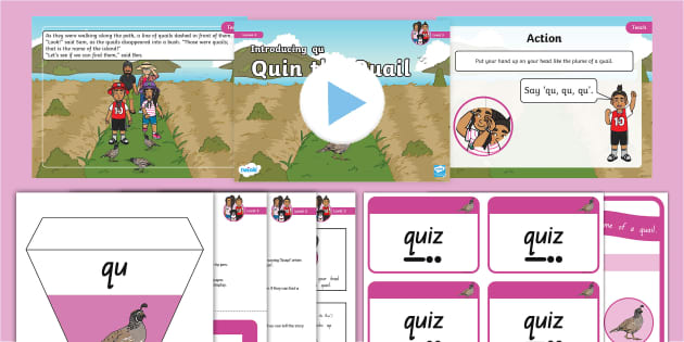 NZ Phonics: Level 3: Week 2: Lesson 3: /qu/ sound - Twinkl