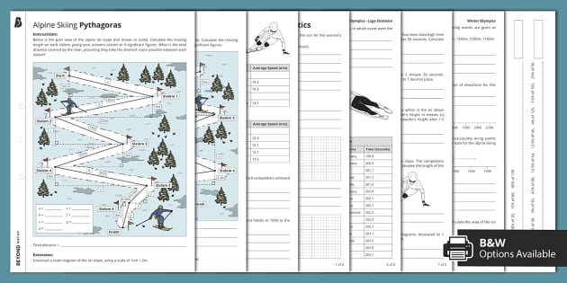 Maths Winter Olympics: Activity Pack | Beyond Maths Resources