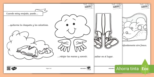 Hojas para Colorear- Estrategias para controlar la Ira - "Mis Emociones ...