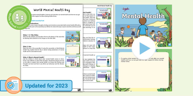 World Mental Health Day School Mental Health Assembly Pack