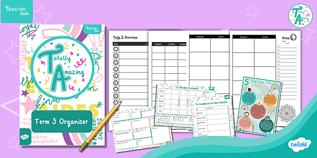 Teacher Aide Term 3 Organiser (teacher made) - Twinkl
