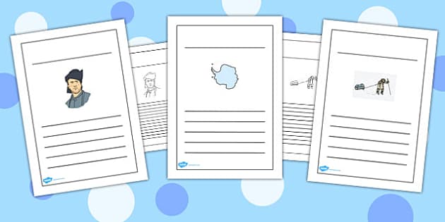 Robert Falcon Scott Writing Frames (teacher made) - Twinkl