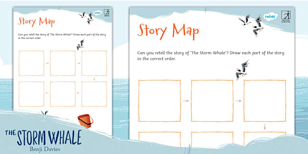 FREE! - The Storm Whale Story Map | Simon & Schuster | Benji Davis