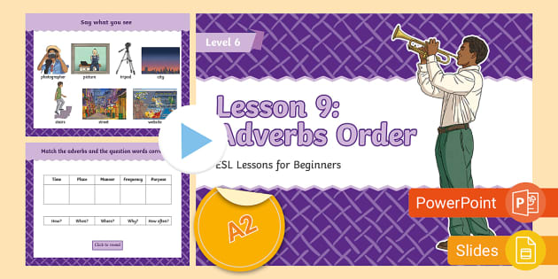 ESL Curriculum Level 6, Lesson 9 (teacher made) - Twinkl