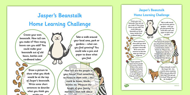 FREE! - EYFS Home Learning Challenge Sheet Reception FS2 to Support ...