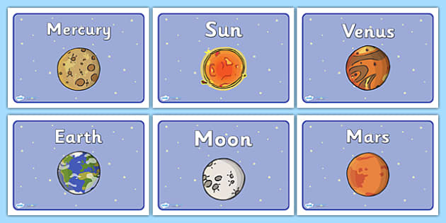 Our Solar System (Planets) Group Names Signs - Space, group