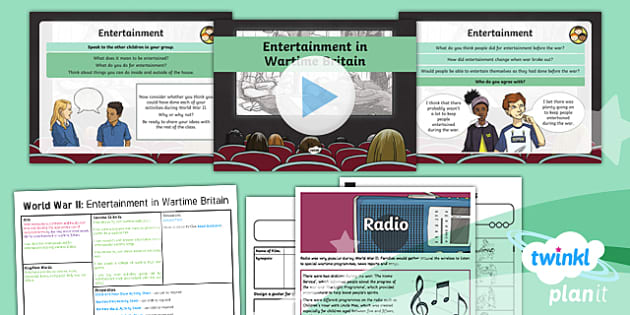 History: World War II: Entertainment in Wartime Britain LKS2 Lesson Pack 5