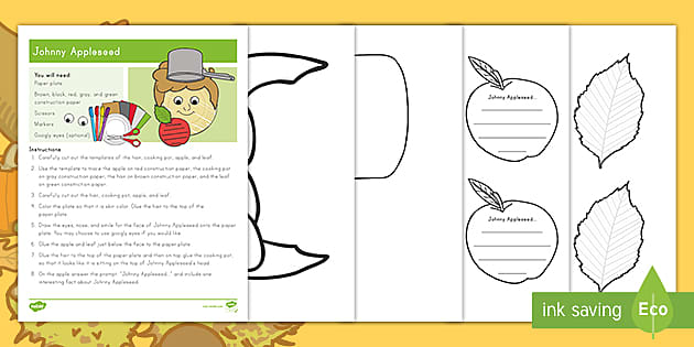 Johnny Appleseed Craft (teacher made)