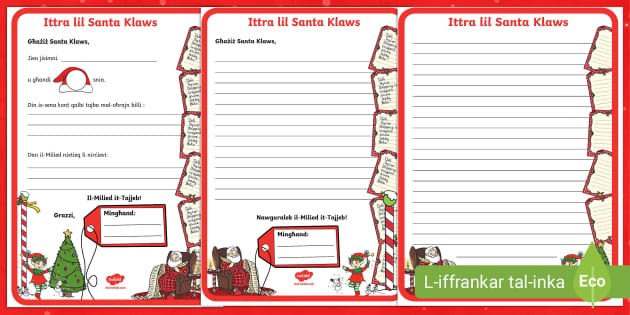 Il-Milied: Ittra lil Santa Klaws