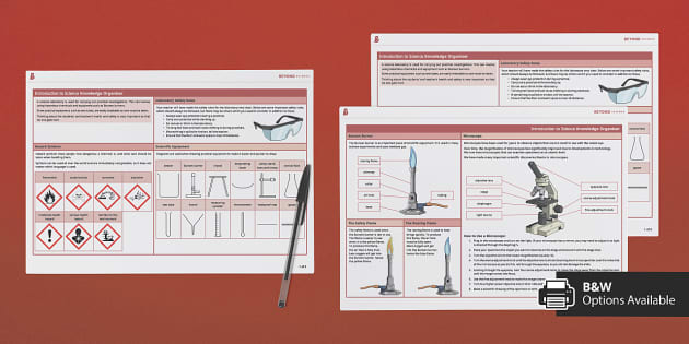 Introduction to Science Knowledge Organizer (Teacher-Made)