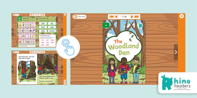 Level 4b Reading Scheme Book: The Woodland Den - Twinkl