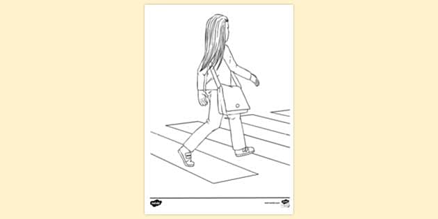 FREE! - I'm crossing Colouring Sheet | Colouring Sheets