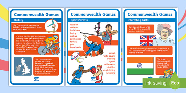 The Commonwealth Games Information Posters (teacher made)