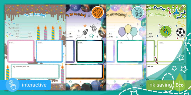 I am One! Editable Board (teacher made) - Twinkl