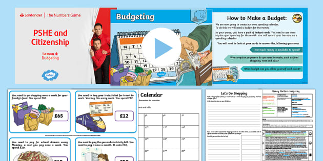 FREE! - PSHE and Citizenship UKS2 Money Matters Lesson 4: Budgeting Lesson