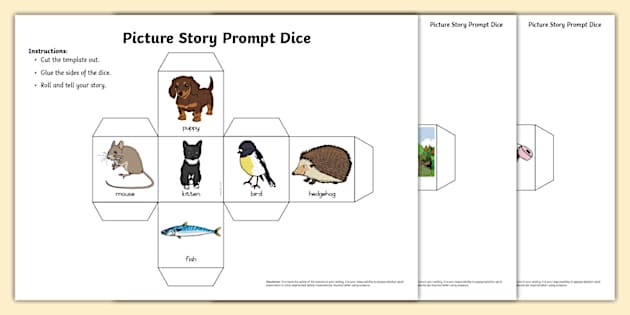Picture Story Prompt Dice