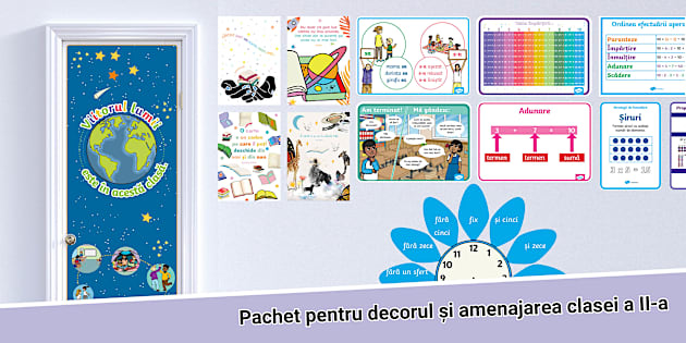 Decorul și amenajarea clasei a II-a – Pachet cu resurse