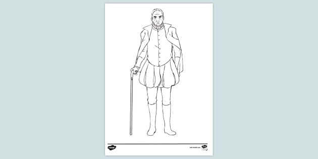 FREE! - Gratiano Colouring Sheet | Colouring Sheets - Twinkl