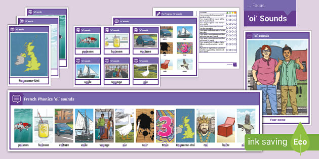French Phonics: Resource and Display Pack: 'oi' sounds