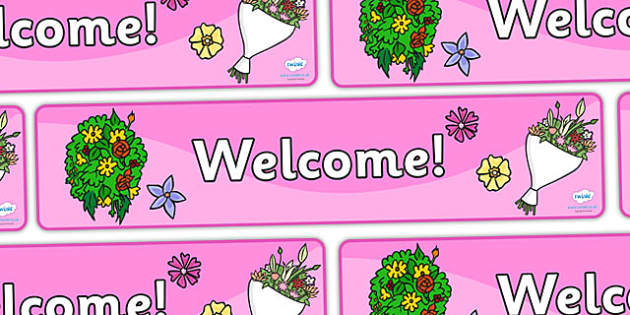 Garden Centre Welcome Display Banner (2) - Banner, display, garden centre