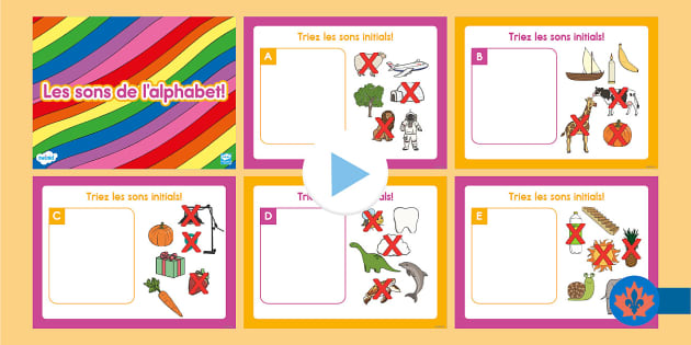 Alphabet Beginning Sound Sorts French (teacher made)