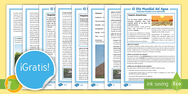 Hoja informativa por niveles: El Día Mundial del Agua
