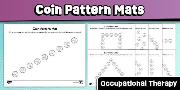 Coin Pattern Mats for In-Hand Manipulation | Fine Motor Skills ...