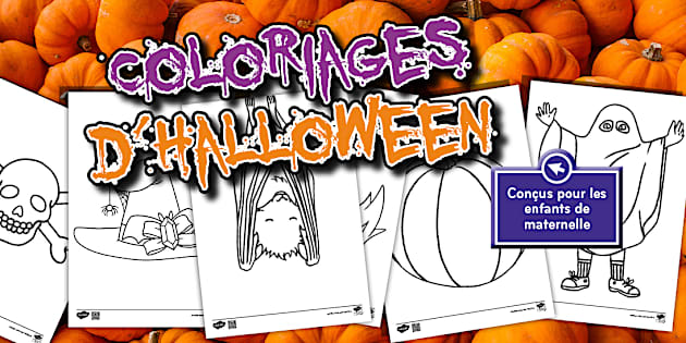 Coloriages d'Halloween pour la maternelle