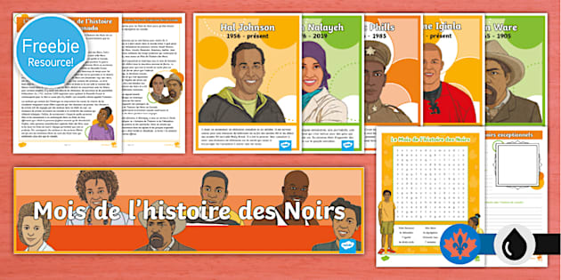 FREE! - Printable Black History Month Worksheets - French - Twinkl