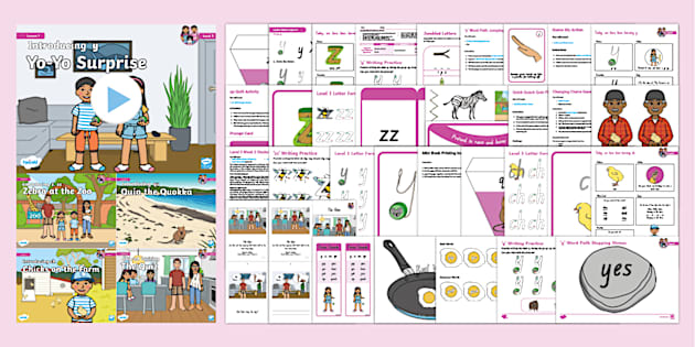 Phonics: Level 3 words with 'qu' in them - Twinkl